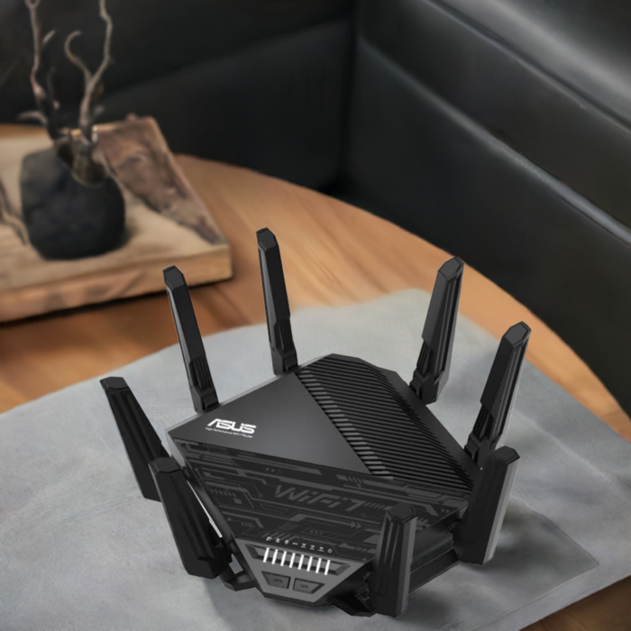 Asus RT-BE96U WiFi 7 FlashRouter | Includes 1 Free Year of NordVPN